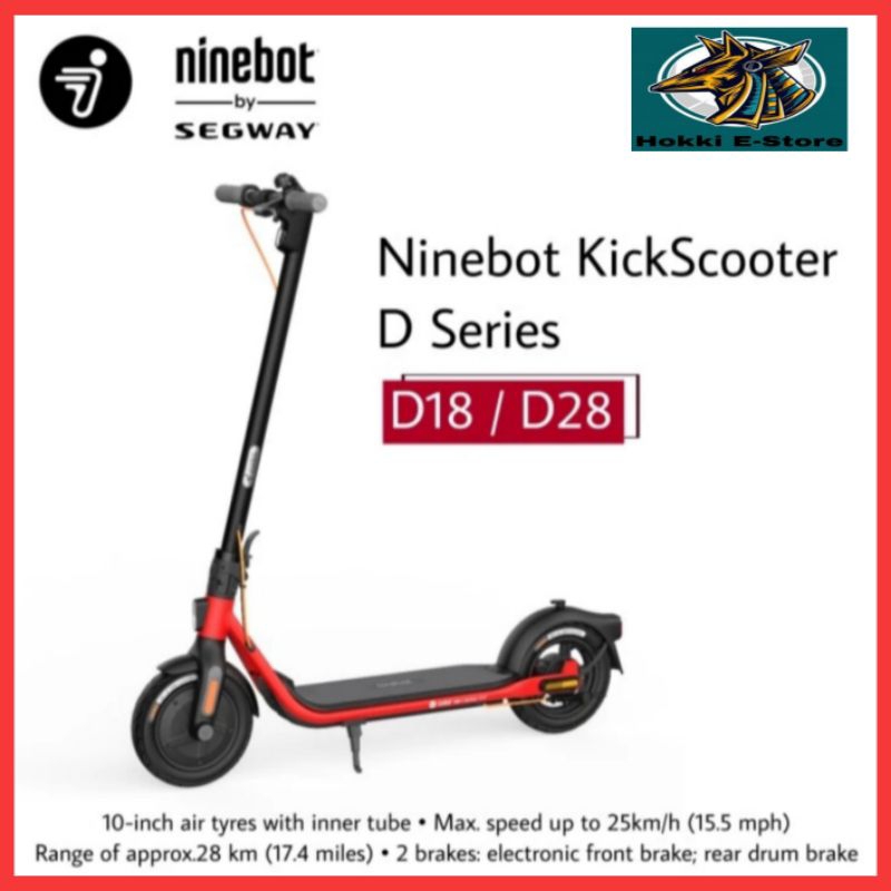 Jual Ninebot Segway KickScooter D18/D28/D38 Segway Electric Scooter ...