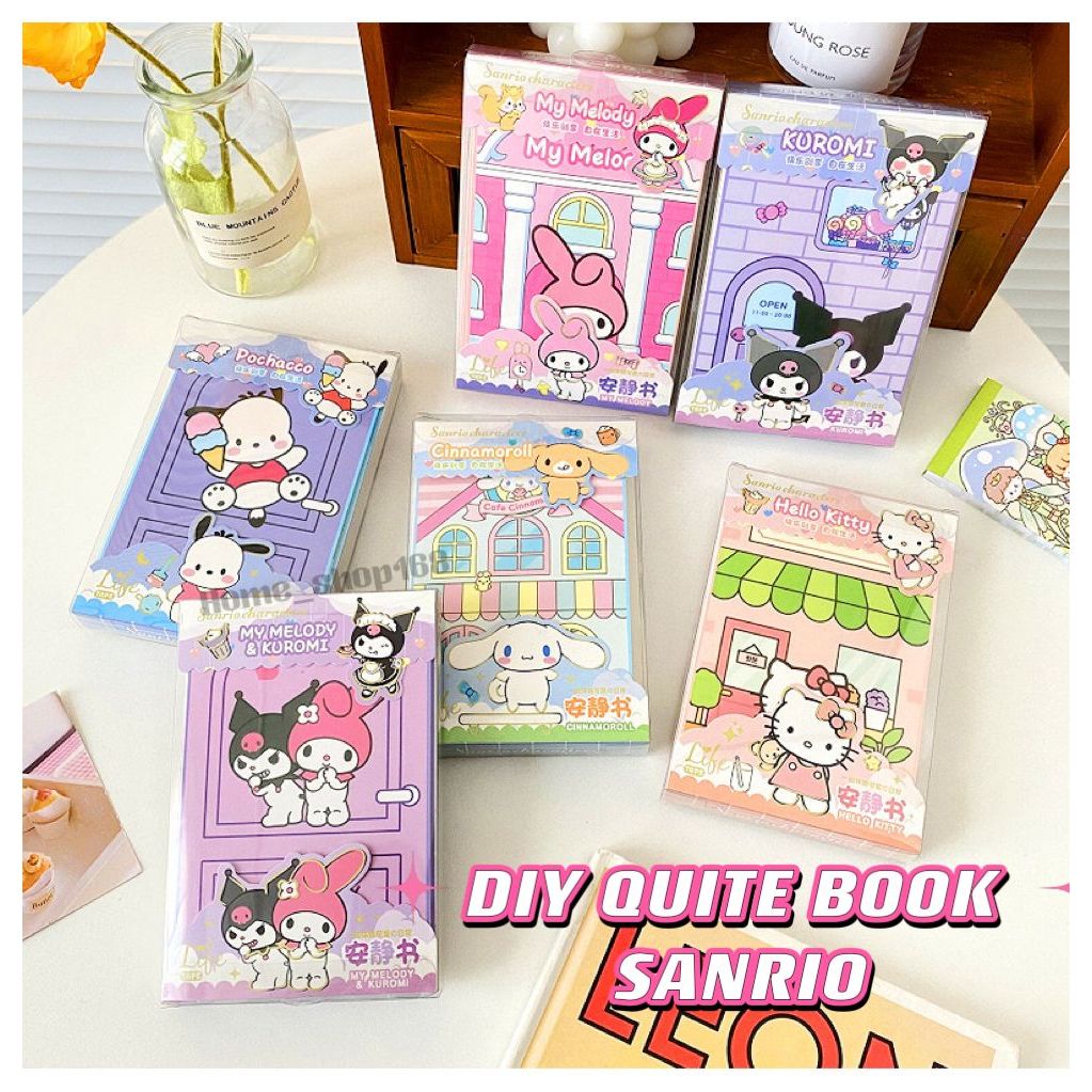 Jual Promo DIY Quiet Book Sanrio Buku Mainan Edukasi Kreatifitas Sanrio ...