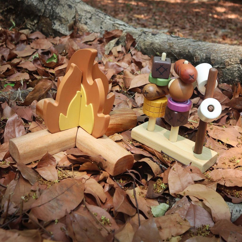 Jual PLAY AND REPLAY - BONFIRE BBQ - Mainan Kayu BBQ - Pretend Play ...