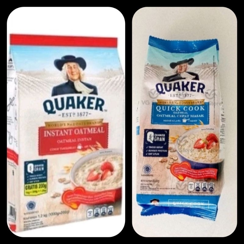 Jual Quacker Oat instan Oatmeal 800g | Shopee Indonesia