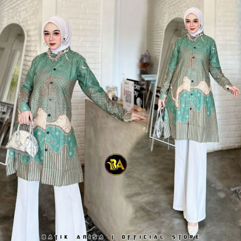 Jual Tunik Batik Wanita Jumbo Big Size Ld 120cm Modern Terbaru Tunik