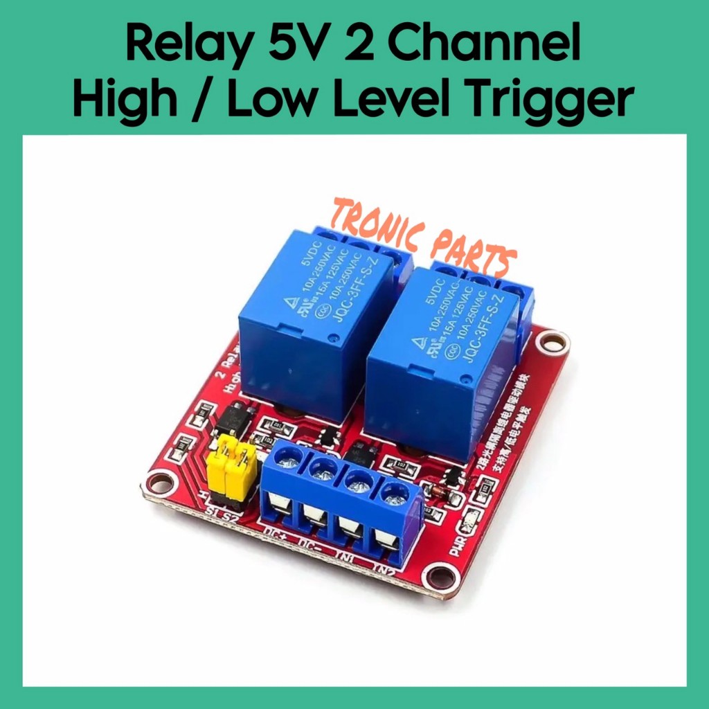 Jual Relay 5V 2 Channel Module High / Low Level Trigger Opto Isolation 2CH | Shopee Indonesia