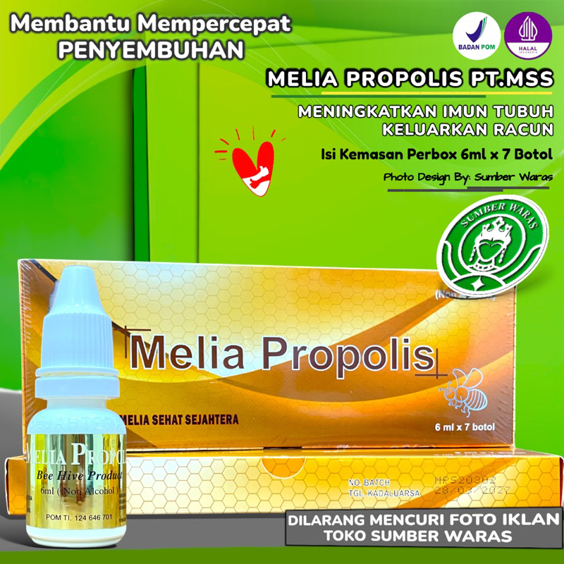 Jual Melia Propolis Sehat Sejahtera Original Bpom Isi 6ml | Shopee ...