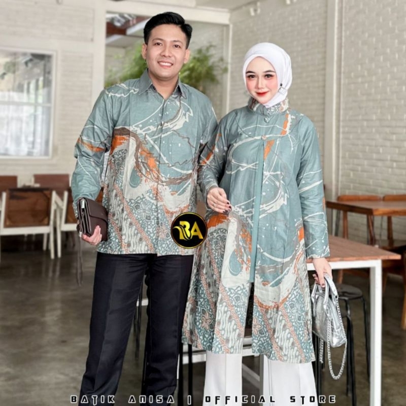 Jual Baju Batik Couple Modern Tunik Batik Couple Seragam Batik Couple ...