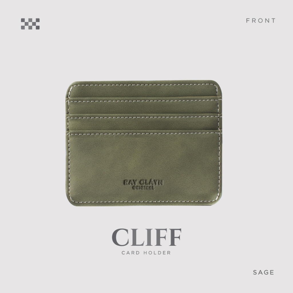 Jual Ray Cláyn - Cliff Card Holder Sage / Dompet Kartu / Dompet Kartu Kulit / Card Holder Wanita ...