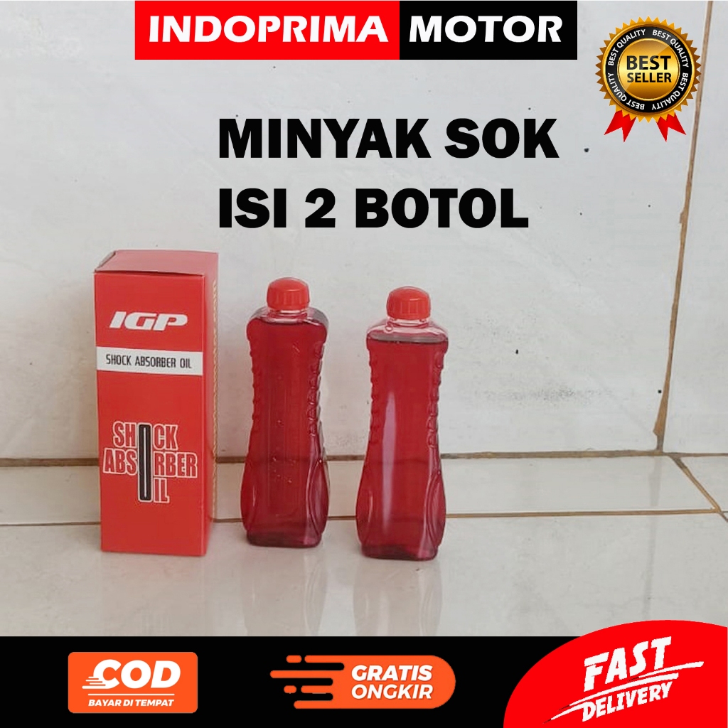 Jual IGP OLI SOK. MINYAK SHOCK DEPAN UNTUK SEMUA MOTOR ISI 2 BOTOL | Shopee Indonesia