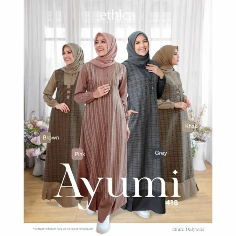 Jual Gamis Ethica Ayumi 418 original Terbaru eticha Ayumi 418 | Shopee ...