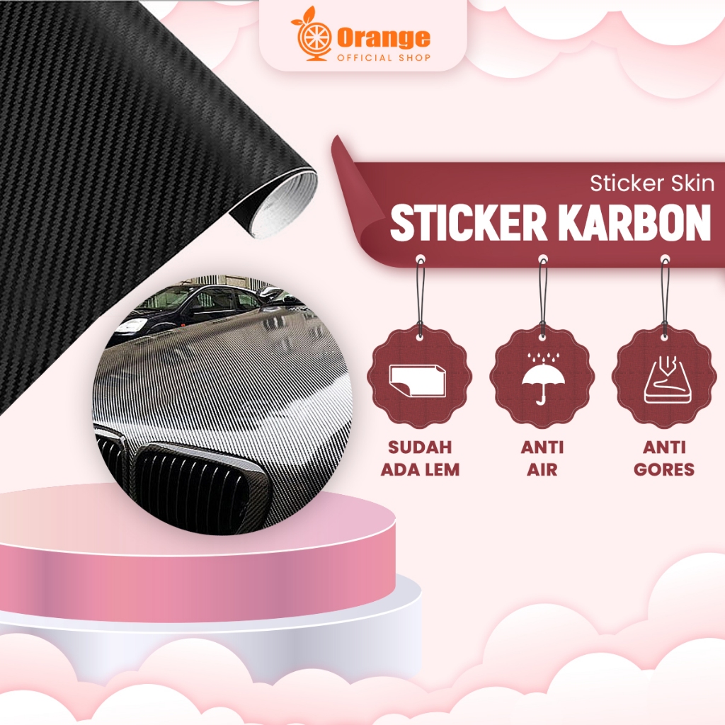 Jual Sticker Karbon 3D stiker scotelite Profix Stiker carbon bertekstur ...