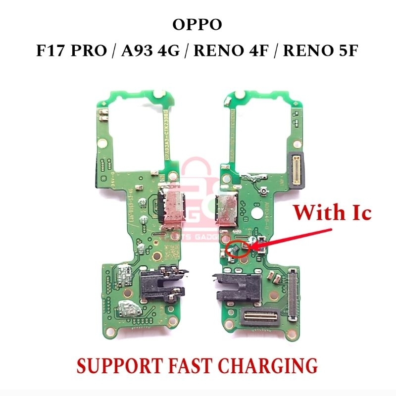 Jual Pcb Konektor Charger Oppo F17 Pro A93 4G Reno 4F 5F With Ic Board ...