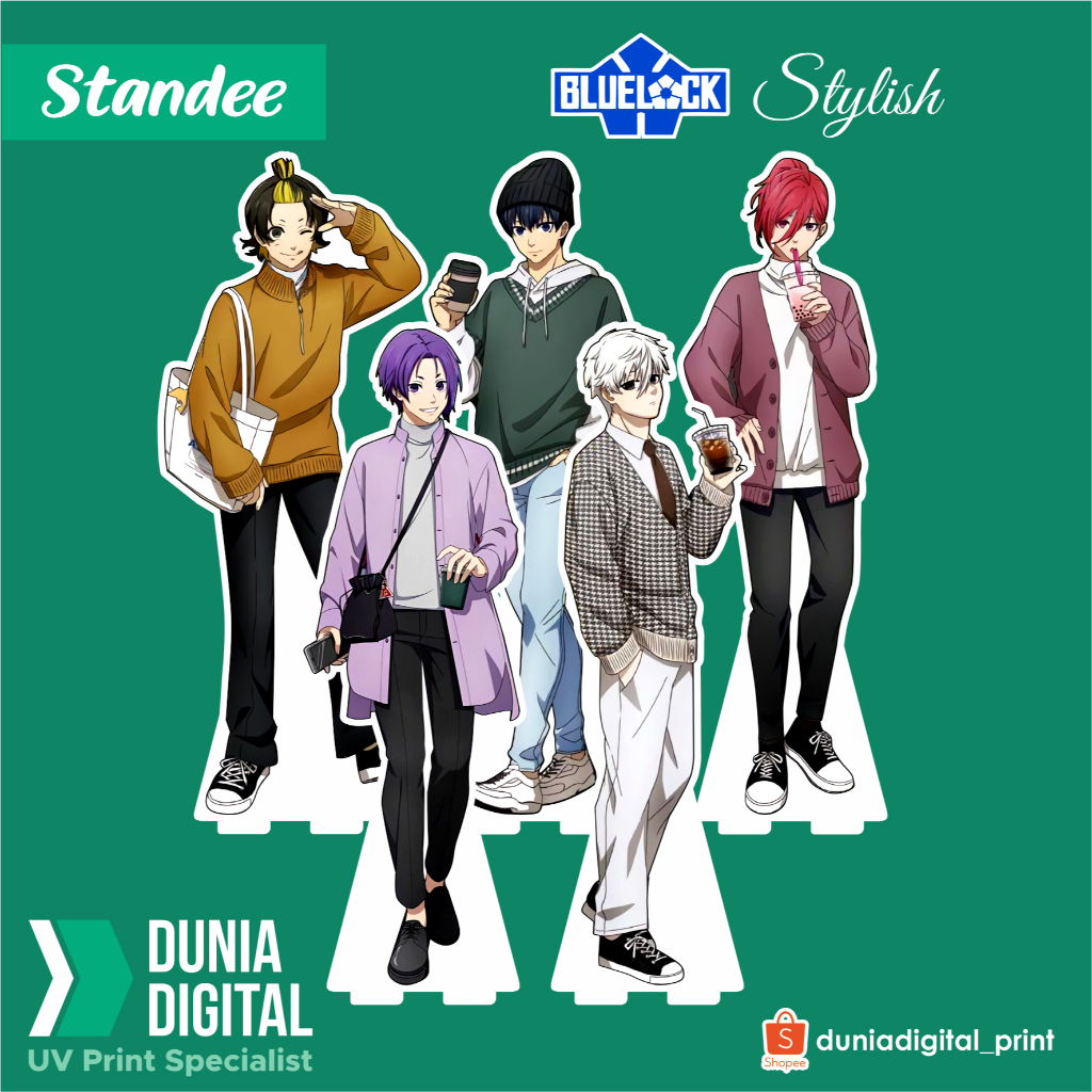 Jual Standee Blue Lock Stylish Akrilik UV | Isagi Bachira Kunigami ...