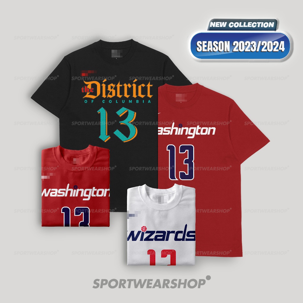 Jual Kaos Basket Unisex WASHINGTON WIZARD No.13 Jordan Poole | Shopee ...