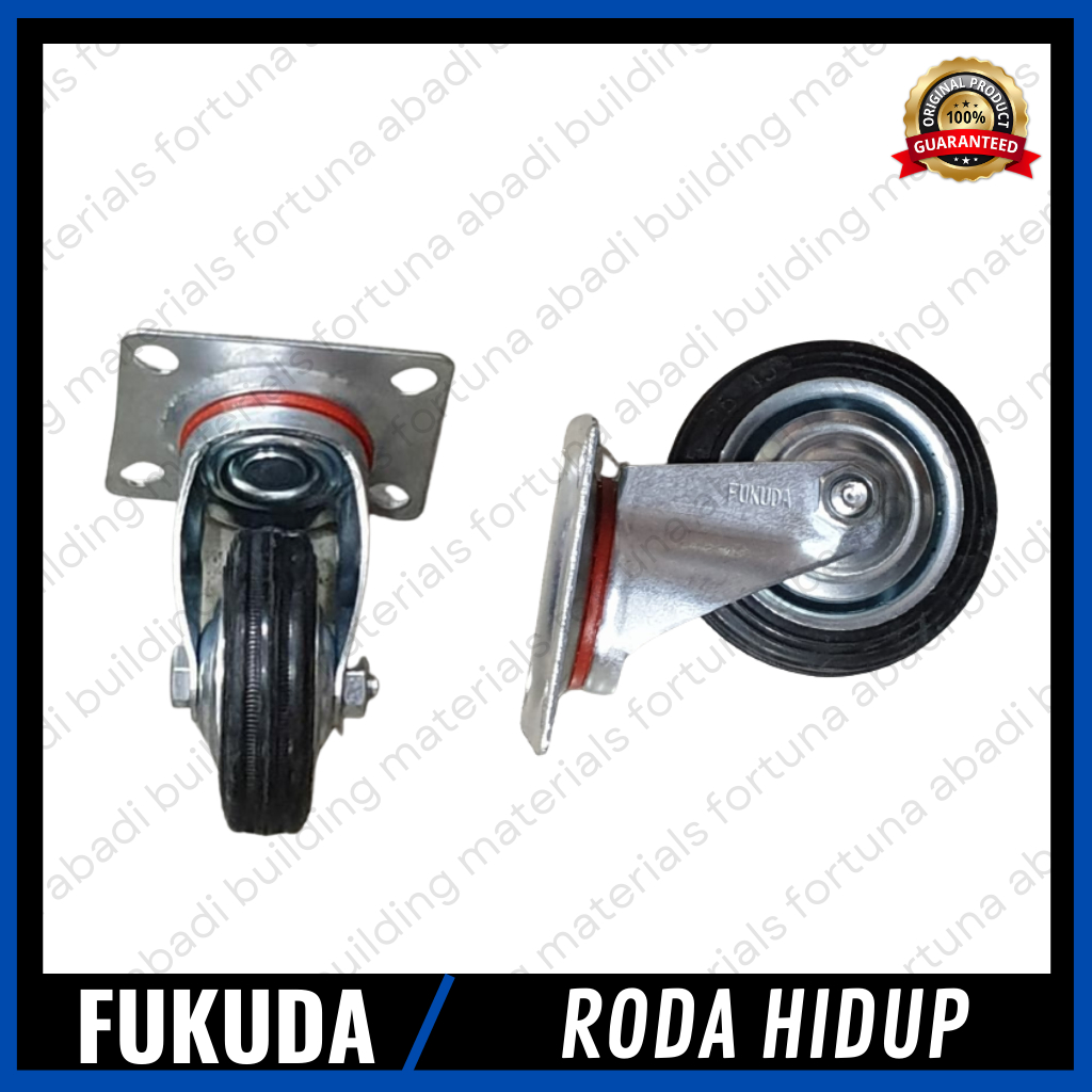 Jual Roda Hidup Fukuda 3" 4" 5" 6"inch | Shopee Indonesia