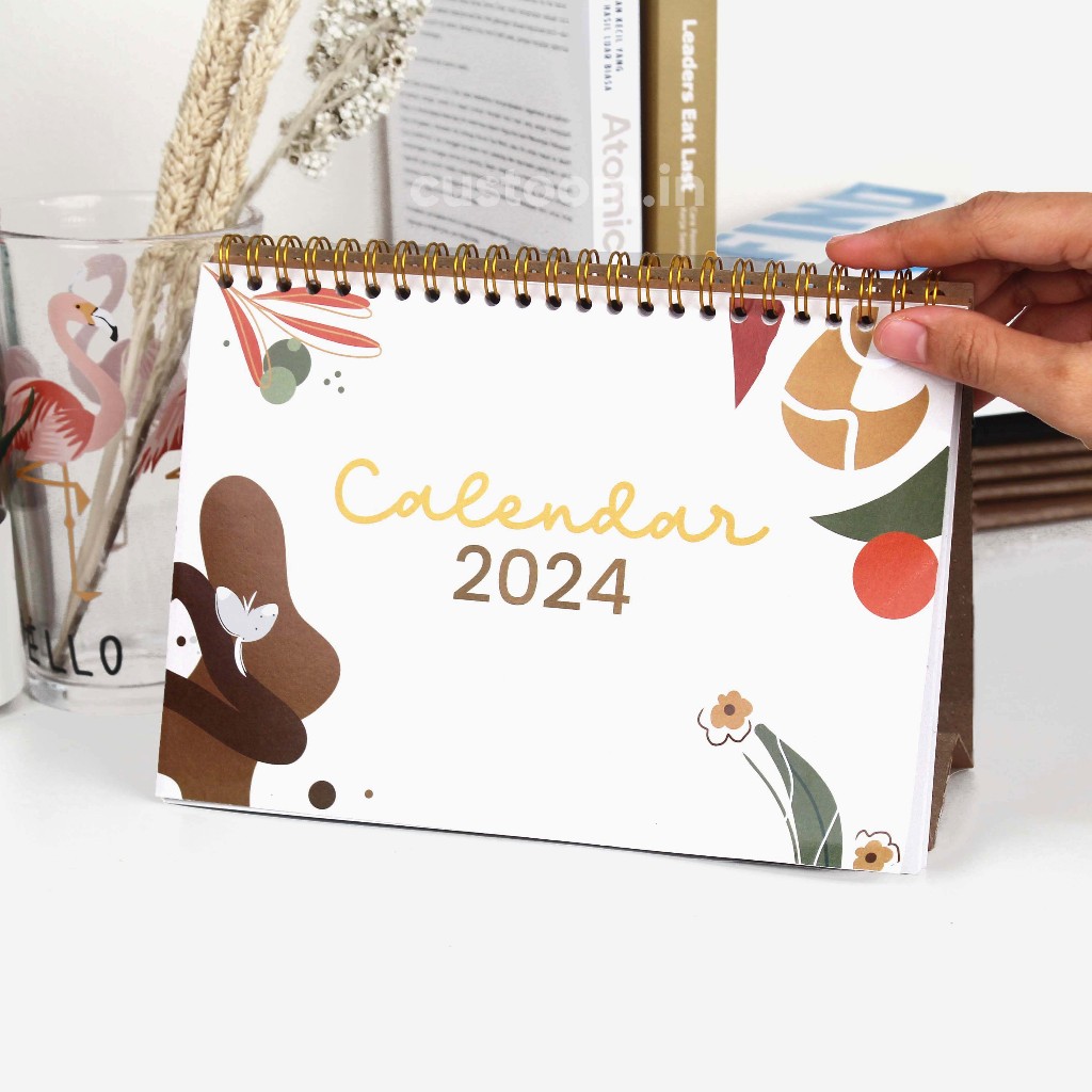 Jual Kalender Meja A5 Model Landscape - Aesthetic - Desk Calendar ...