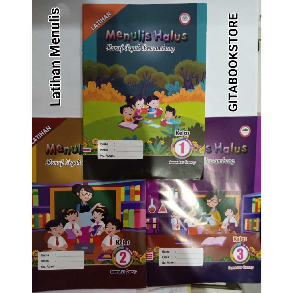 Jual Buku Latihan Menulis Halus Huruf Tegak Bersambung Kelas 1-3 SD/MI ...