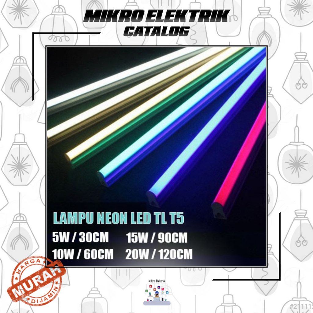 Jual Lampu TL T5 Neon LED Warna Warni 9W 60CM SZMR | Shopee Indonesia