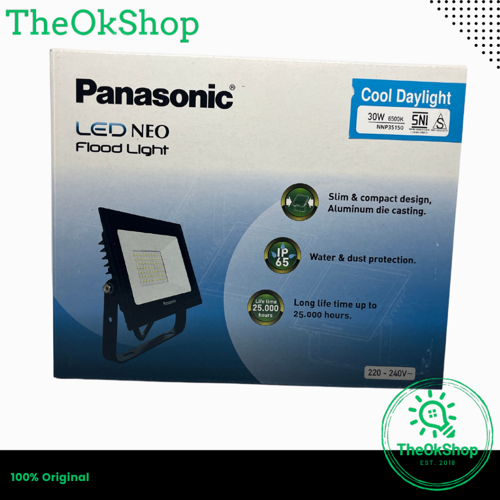 Jual Panasonic 30w Lampu Sorot LED 30 w Tembak Led Neo Flood Light | Shopee Indonesia