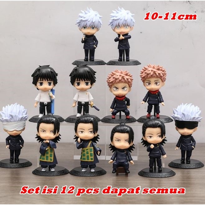 Jual Action Figure Jujutsu kaisen Itadori Yuji Okkotsu Geto Gojo Set ...