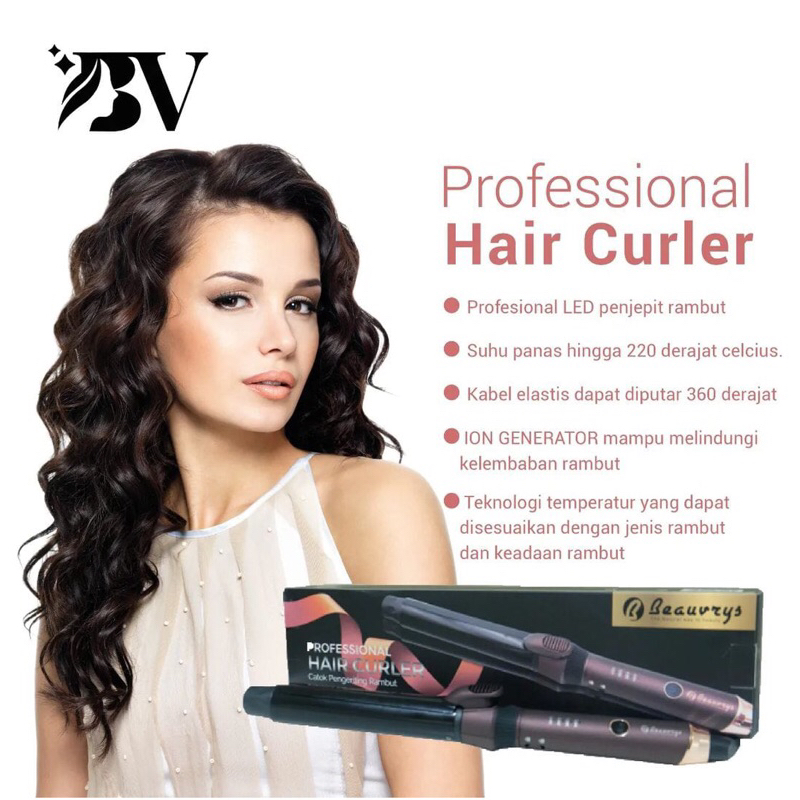 Jual Catokan Pengeriting Rambut Beauvrys Ion Generator | Shopee Indonesia