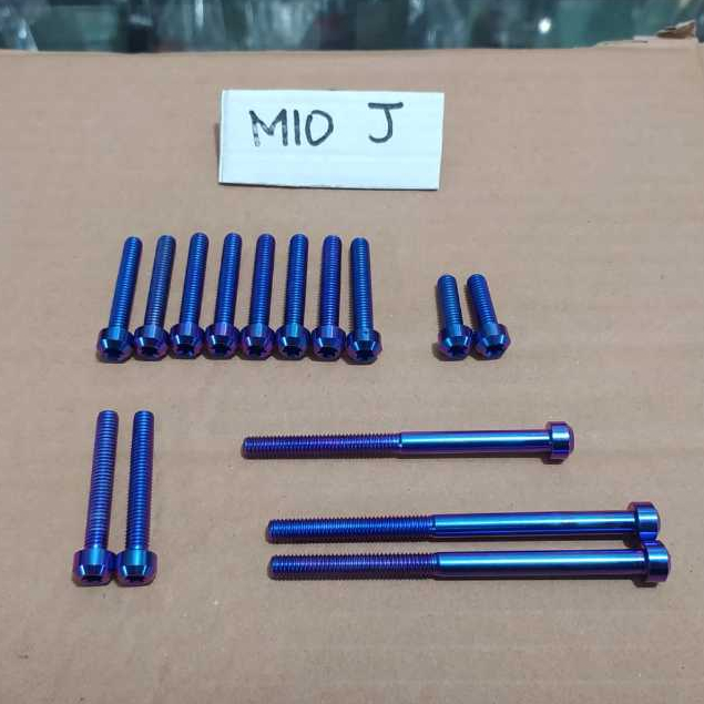 Jual Baut Titanium Gr 5 Set Bak CVT Yamaha Mio J | Shopee Indonesia