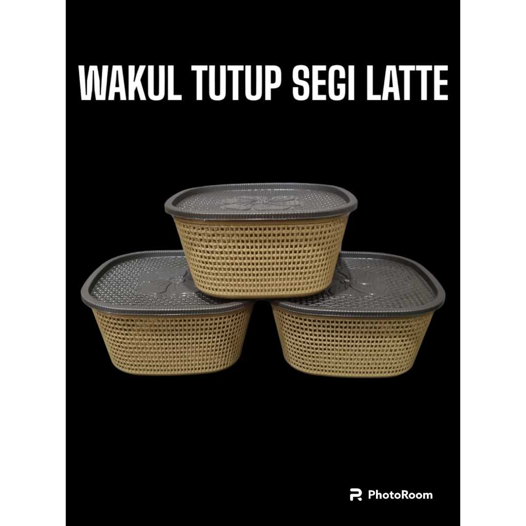 Jual Wakul / Wakul Souvenir / Wakul Plastik / Wakul tutup Segi LATTE ...