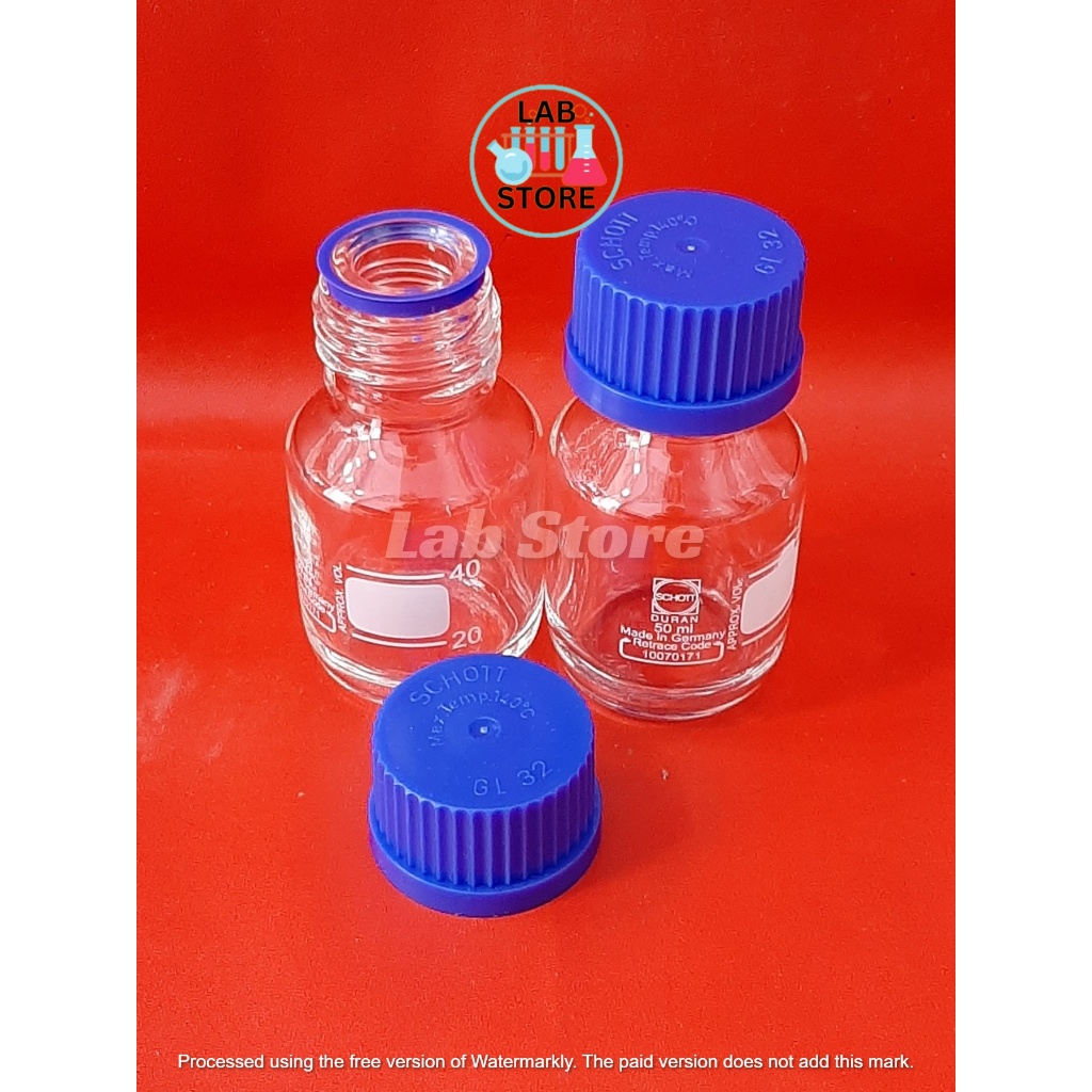 Jual Botol Laboratory 50ml / Botol Laboratorium 50ml / Botol Sampel ...