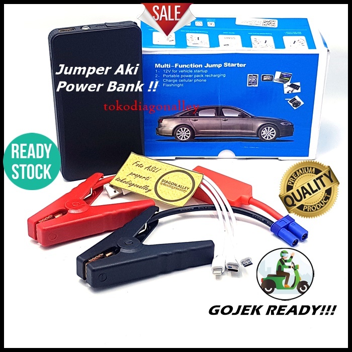 Jual Jumper Aki Power Bank Car Jump Starter Jemper USB Charger Aki ...