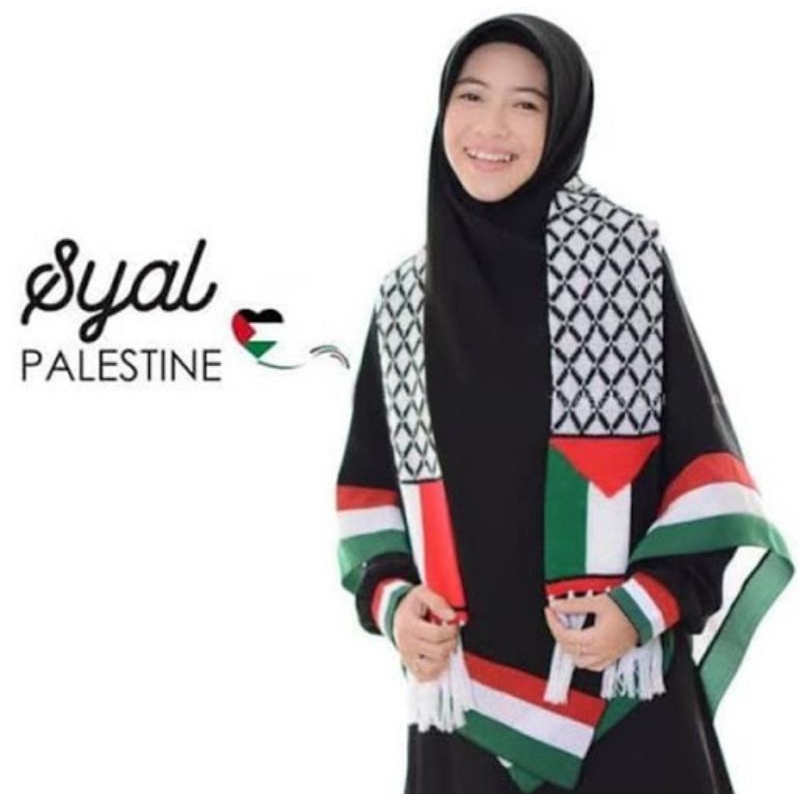 Jual Syal Rajut Palestine - Selendang Bendera palestine - scracft Wool ...