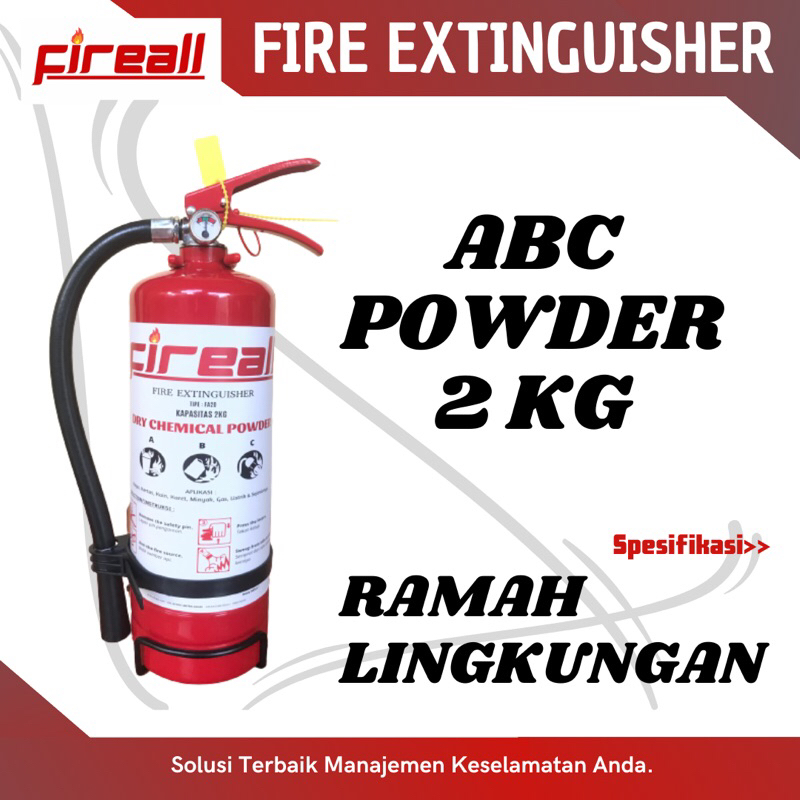 Jual APAR POWDER 2KG (FULLSET+ISI) - FIREALL | Shopee Indonesia