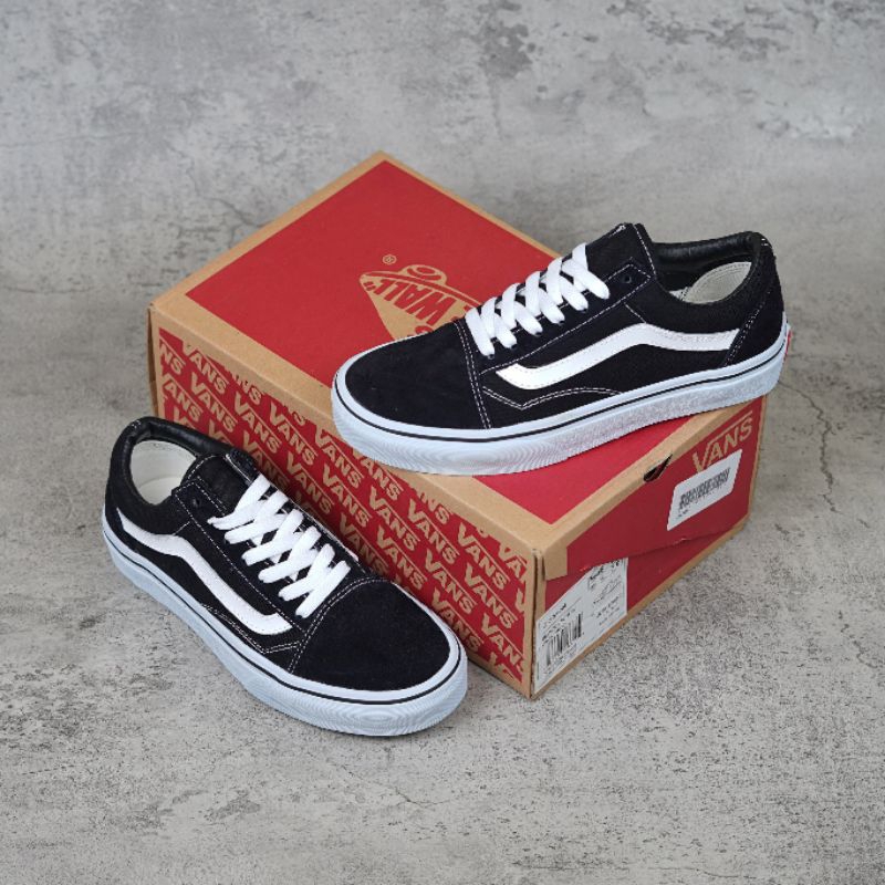 Jual Vans Old Skool Classic Black White Shopee Indonesia