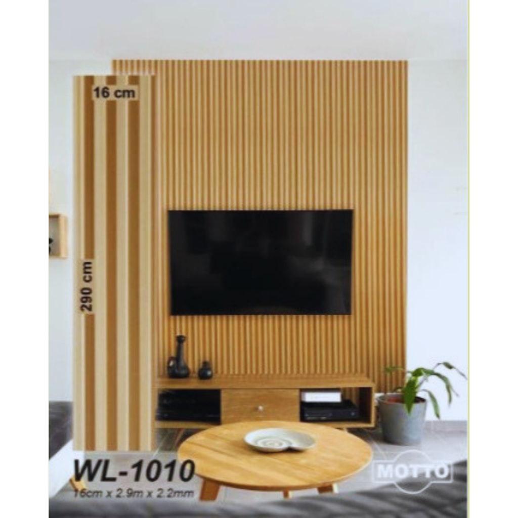 Jual Wood Panel WPC / Wall Panel PVC / Kisi Kisi Tembok / Dinding Motif Kayu 3D WALLPANEL WPC Uk ...
