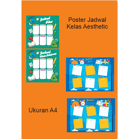 Jual Poster Jadwal Piket - Best seller poster piket sekolah - jadwal ...