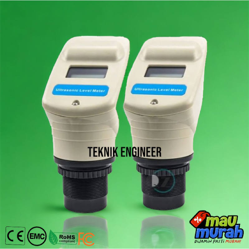 Jual Ultrasonic Level Meter 0-20m 220V 4-20mA Water Flow Tester Air ...