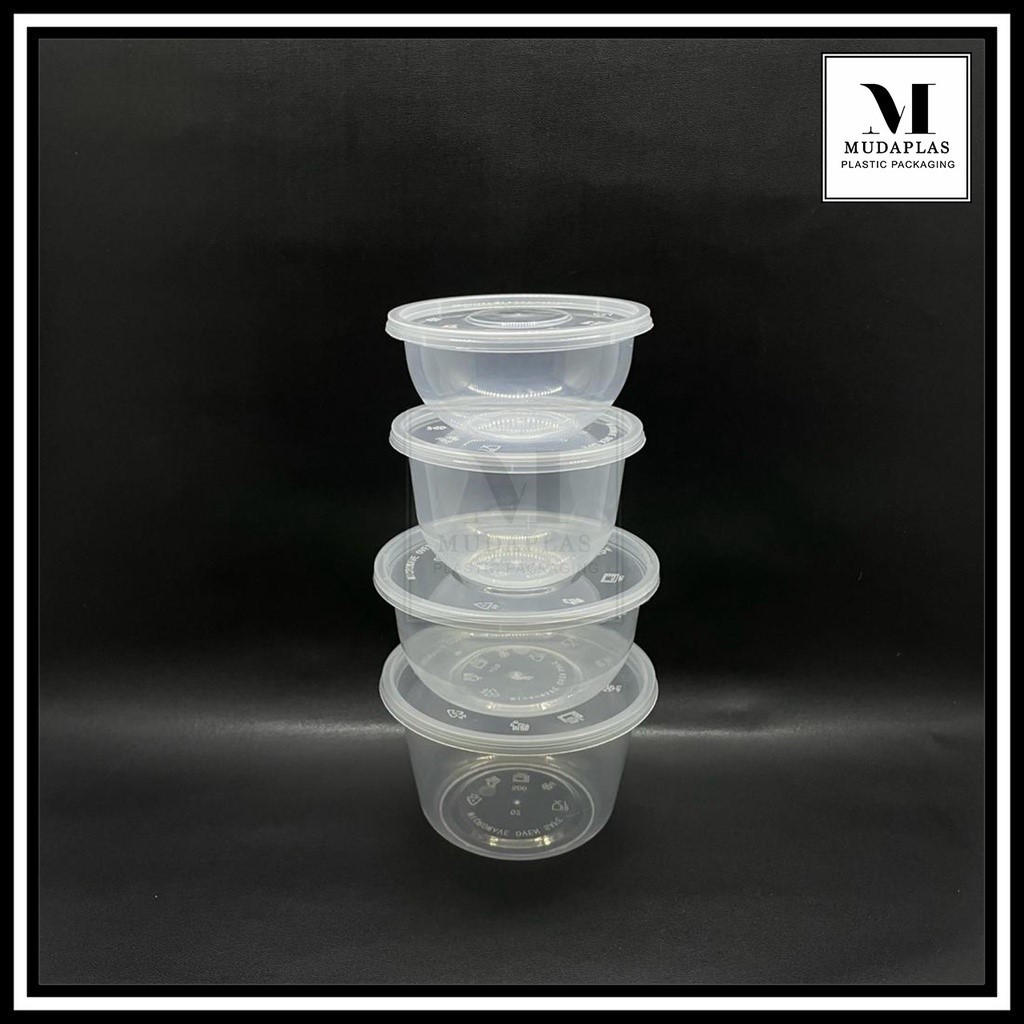 Jual Thinwall Bowl 200 ml / Mangkok Bulat Cup Puding Plastik 200 ML isi 25 pcs | Shopee Indonesia