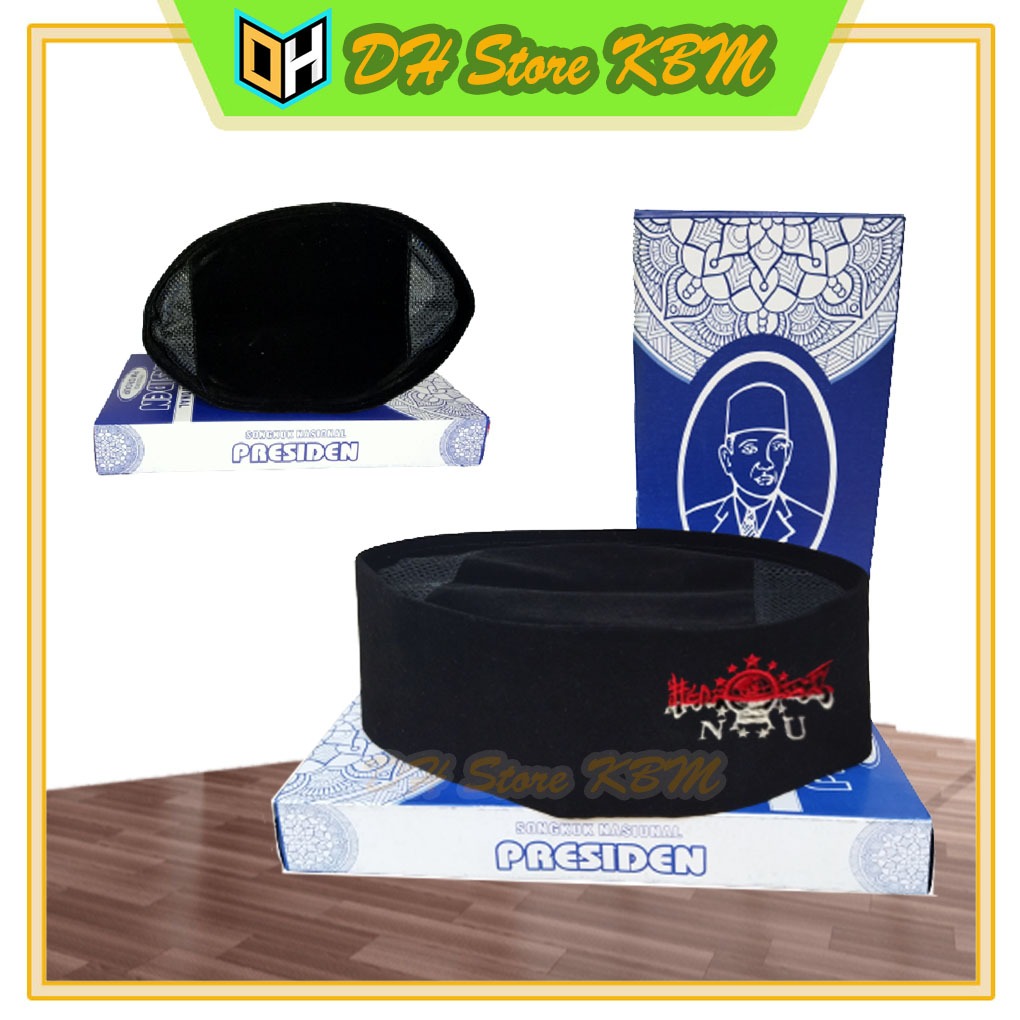 Jual PECI SONGKOK KOPIAH NASIONAL PRESIDENT MUSLIM LOGO NU MERAH PUTIH ...