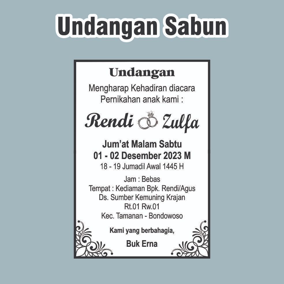 Jual Undangan Sabun / Undangan Rokok | Shopee Indonesia