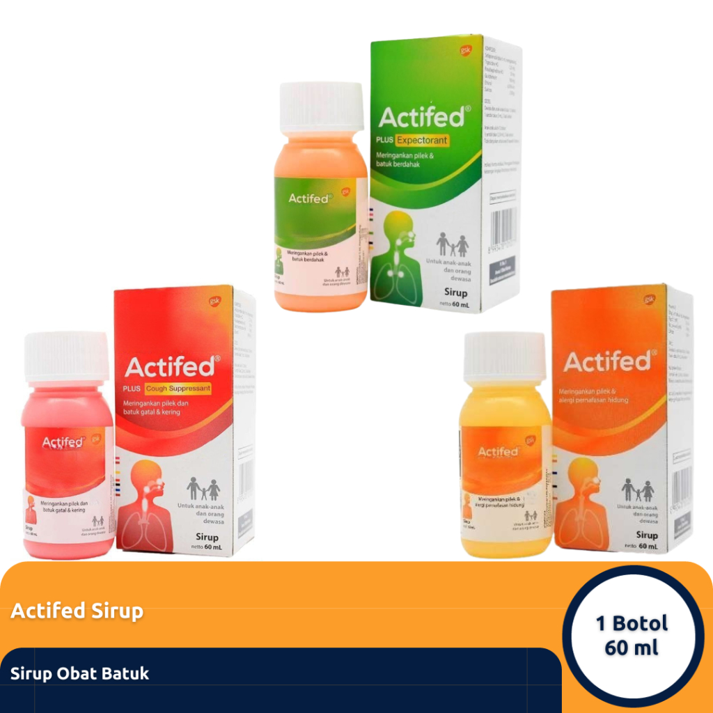 Jual [GRATIS ONGKIR] Actifed Obat Batuk dan Pilek Merah/Hijau60 ml ...