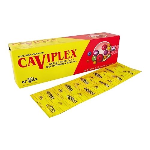 Jual Caviplex 1 keping isi 10 TABLET MULTIVITAMIN/ Vitamin Imun Tubuh ...