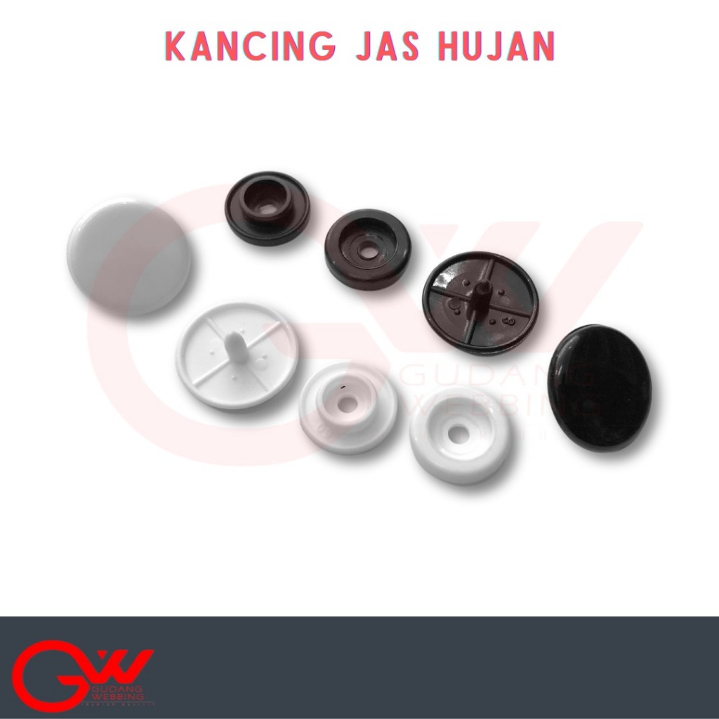 Jual Kancing cetet | snap button jas hujan 15 mm | cetet plastik v1515 ...