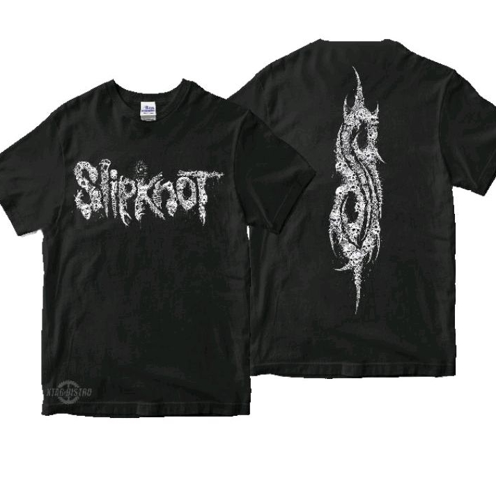 Jual Kaos SLIPKNOT - LOGO Premium tshirt kaos band metal Slipknot ...