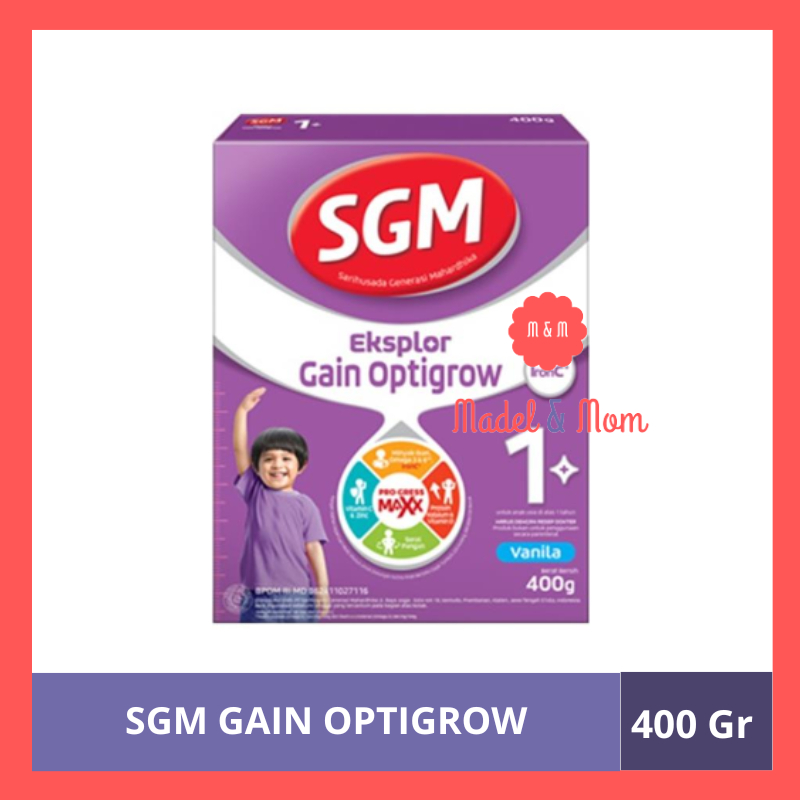 Jual SGM EKSPLOR GAIN OPTIGROW 400 GR | Shopee Indonesia