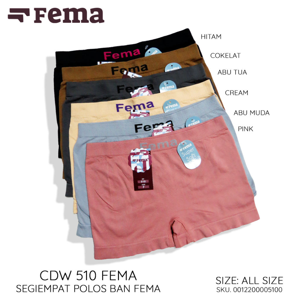 Jual FEMA Official Shop Ecer 1 pcs Celana Dalam Wanita Rajut CD Semi Korset Celana Diet 510/511 ...