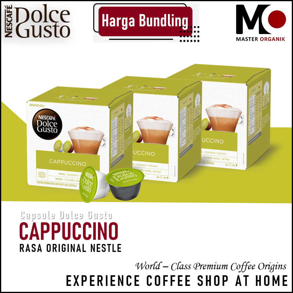 Jual Capsule NDG Nescafe Dolce Gusto Cappuccino 3 Box Original Nestle ...