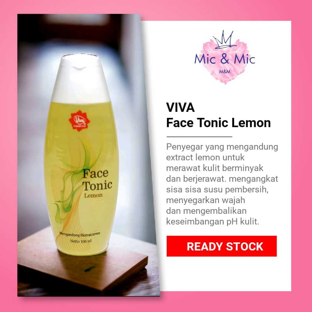 Jual Face Tonic Lemon Viva 100 Ml | Rumah Kosmetik Grosir | Shopee ...