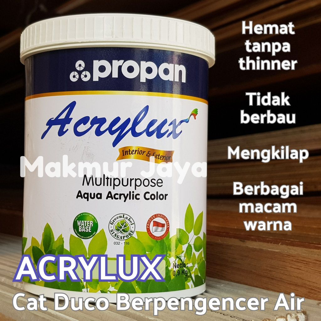 Jual Propan Acrylux Cat Duco Water Based 0.9Kg | Shopee Indonesia