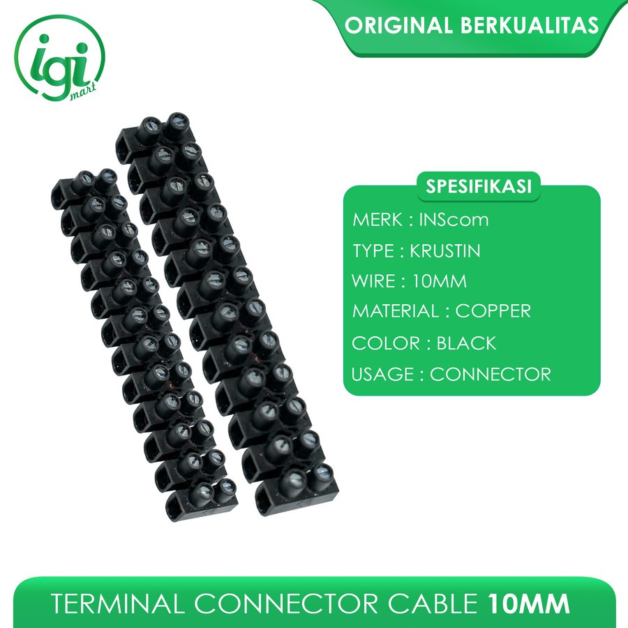Jual TERMINAL KABEL KRUSTIN 10 mm / TERINAL CABLE / TERMINAL BLOCK ...