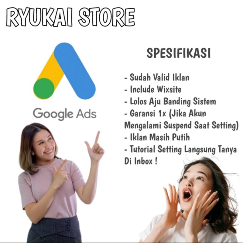 Jual Akun Google Ads Lolos Aju Banding Sistem | Shopee Indonesia