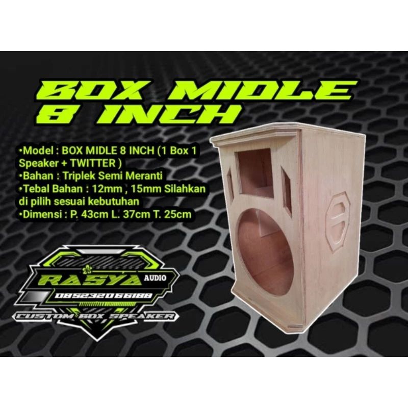 Jual Box speaker Middle 8 inch| triplek 12 mm dan 15 mm | Shopee Indonesia