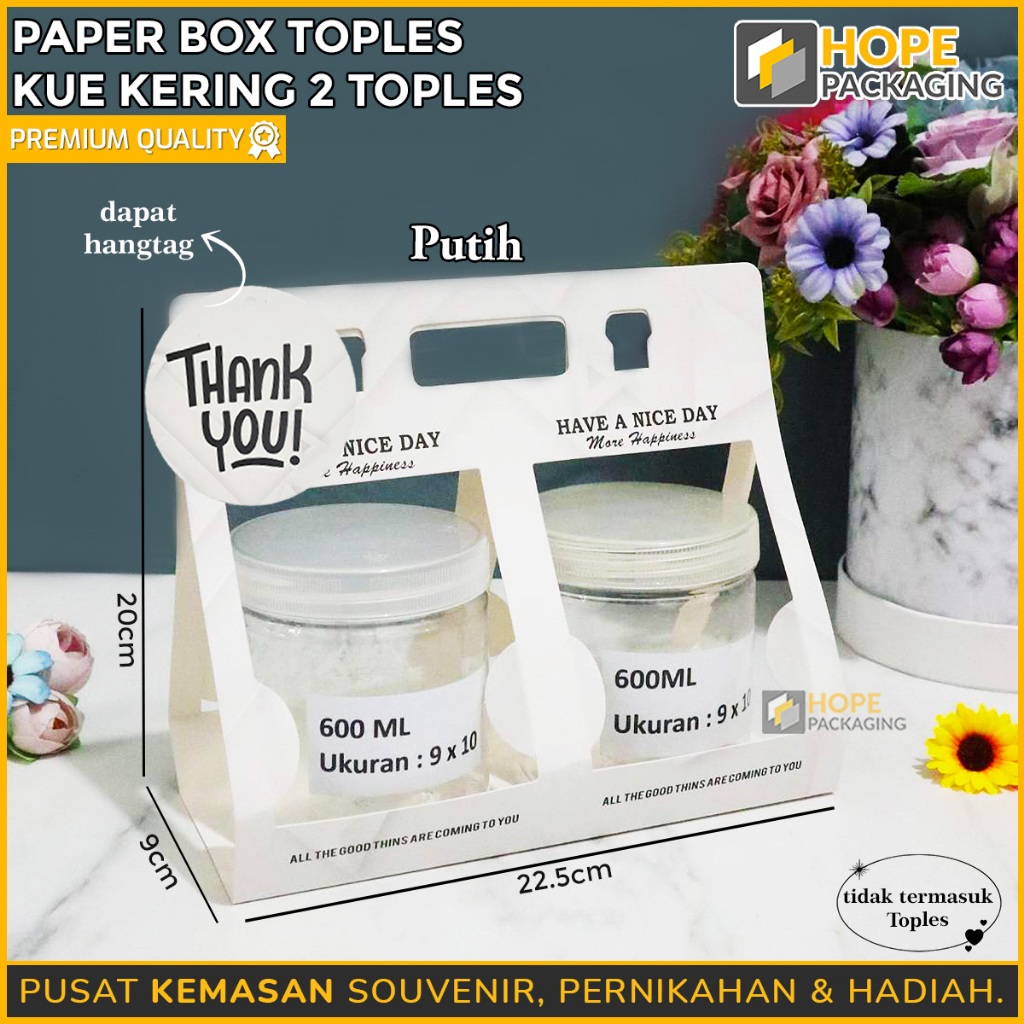 Jual Paperbag Jinjing Toples Kue Kering Seri Natal / Paper Box isi 1 ...