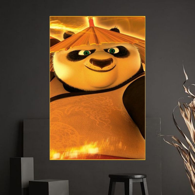 Jual poster "kung Fu panda" Poo UK 21x30 laminasi | Shopee Indonesia
