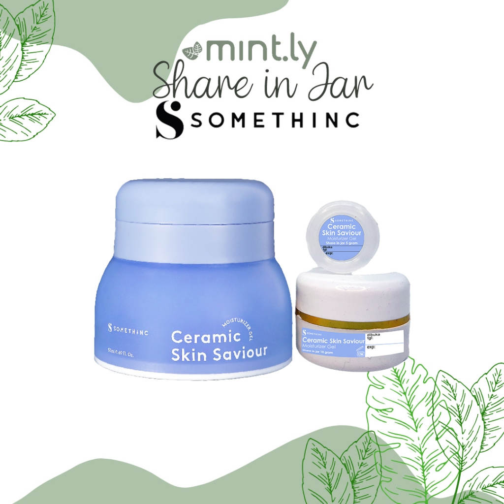 Jual SHARE Somethinc Ceramic Skin Saviour Moisturizer Gel in jar bottle ...
